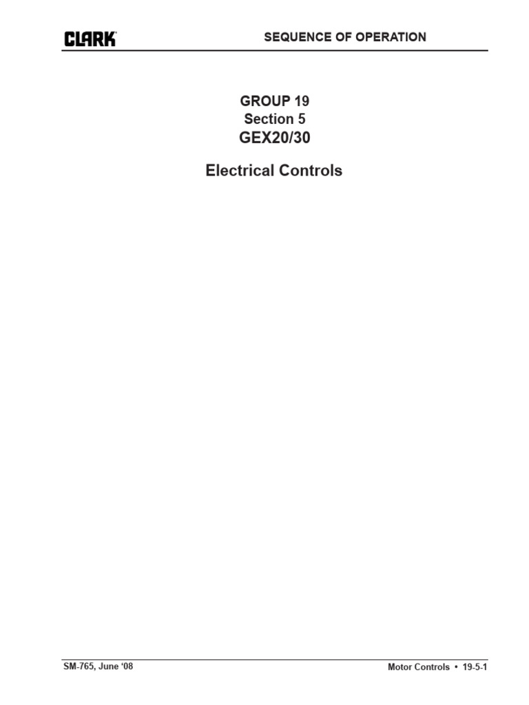 INDEX 6A GEX Sequence of Operation | PDF | Electrical Engineering | Vehicle Technology