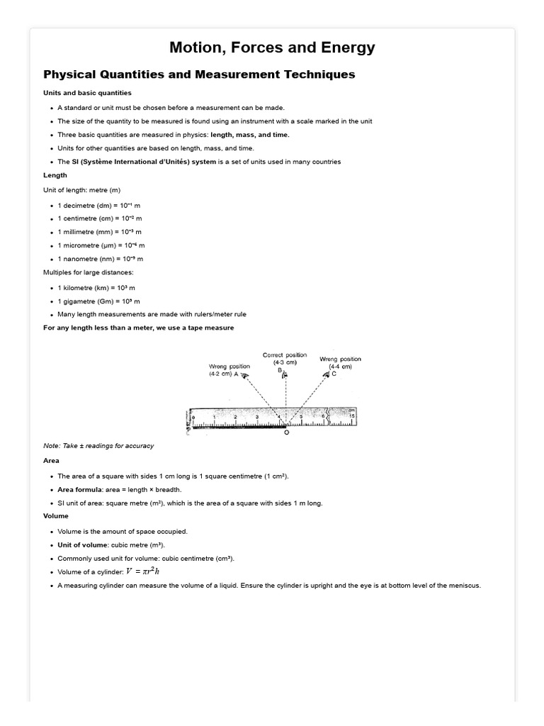 Motion, Forces and Energy | PDF | Force | Acceleration