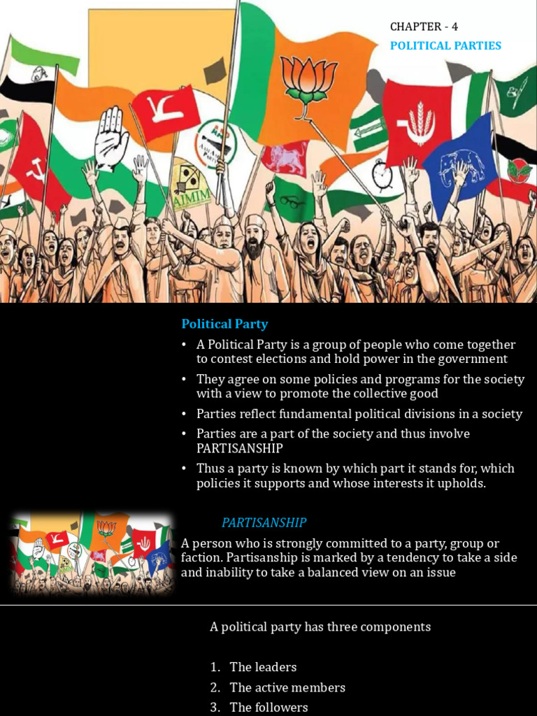 Social Science Democratic Politics Chapter 4 Political Parties | PDF ...