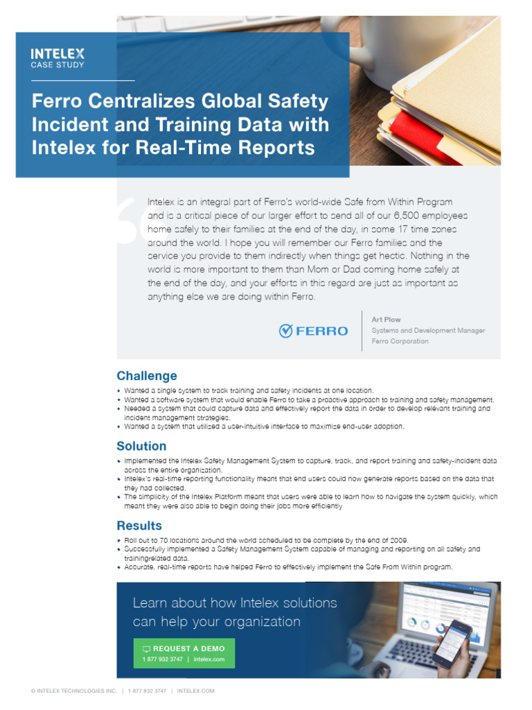 Ferro Corporation Intelex Case Study | PDF