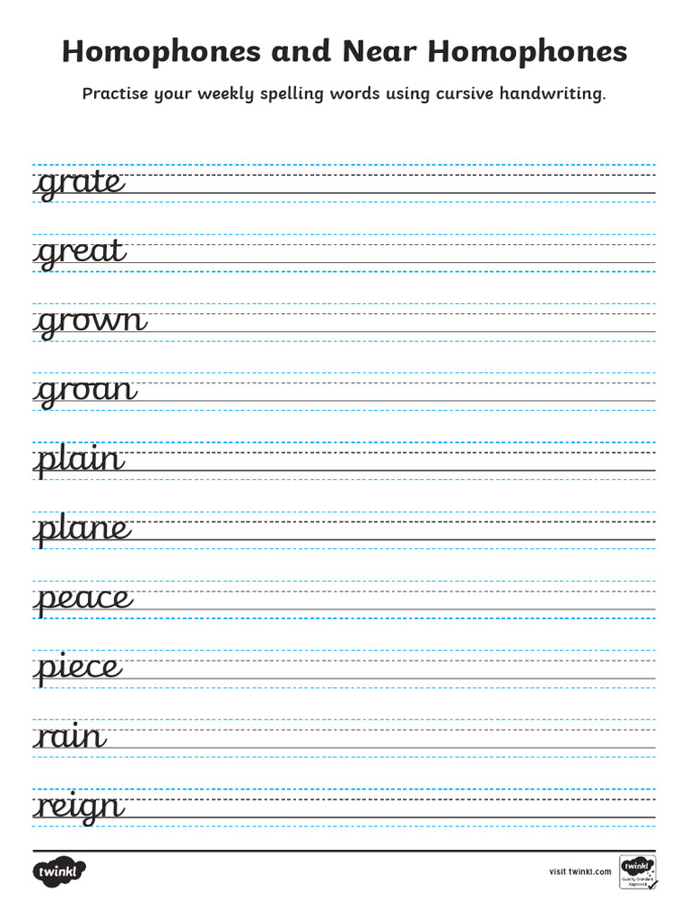 Handwriting - Continuous Cursive | PDF