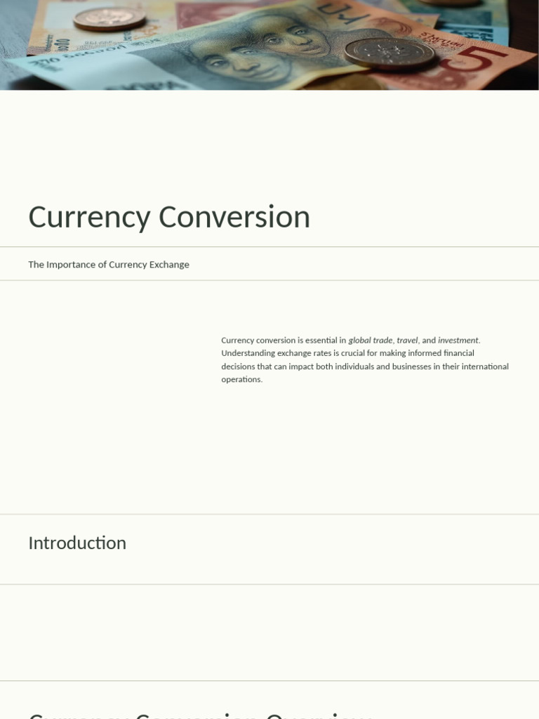 Currency Conversion | PDF | Foreign Exchange Market | Exchange Rate