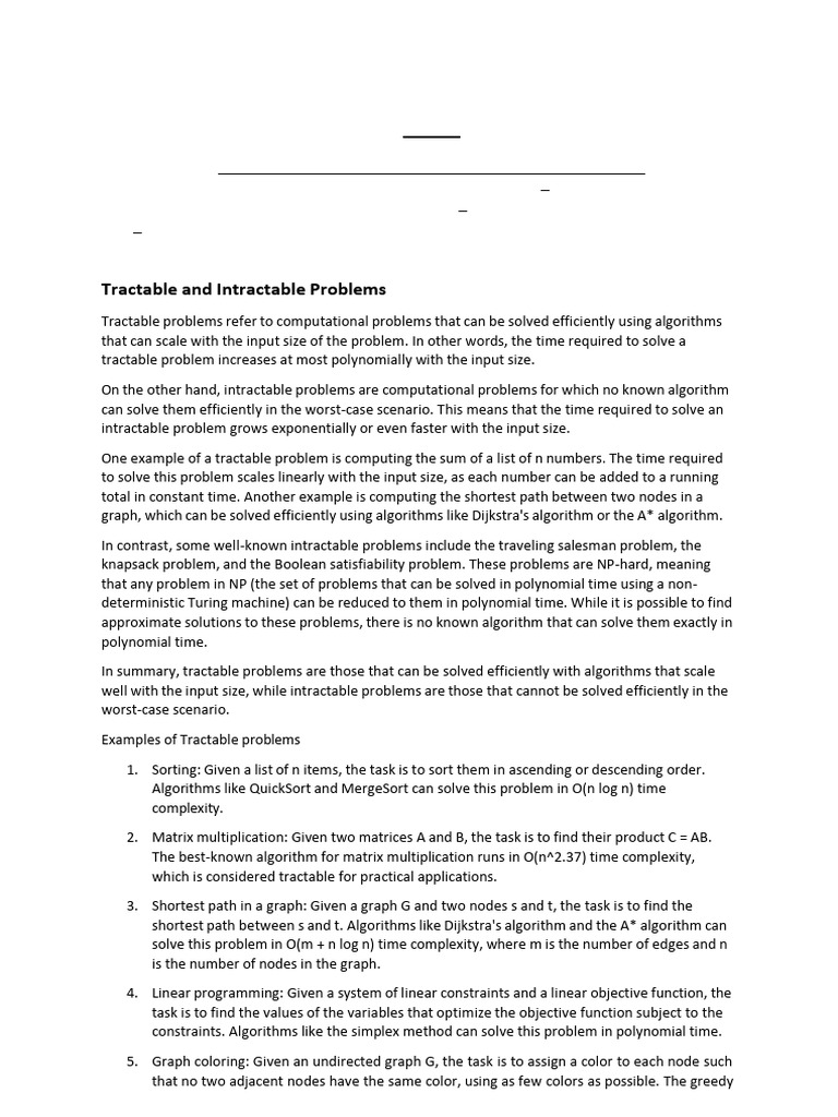 Algorithms - CS3401 - Unit 5 - NP Complete and Approximation Algorithm | PDF | Time Complexity ...