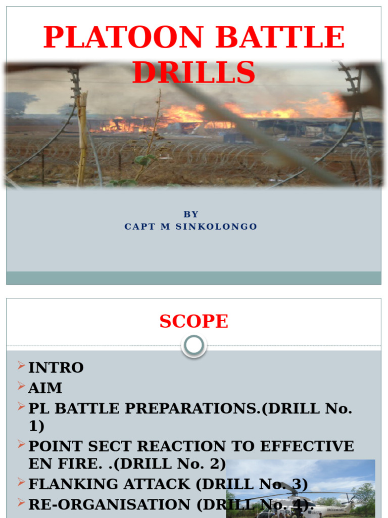 Infantry Platoon Battle Drills Guide | PDF | Platoon | Sergeant