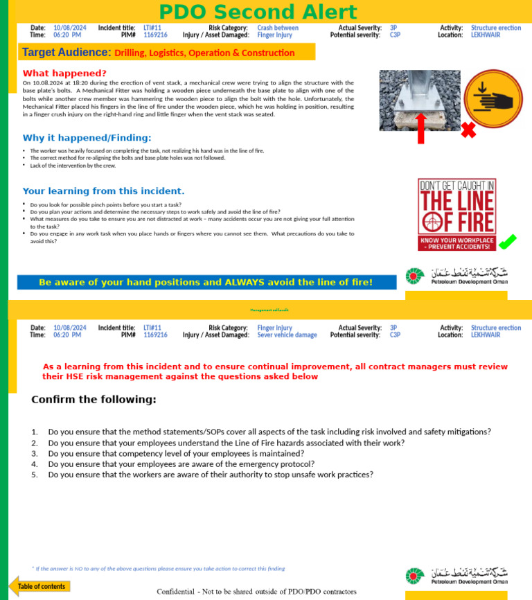 LTI-11 2nd Alert - EN | PDF | Risk | Safety