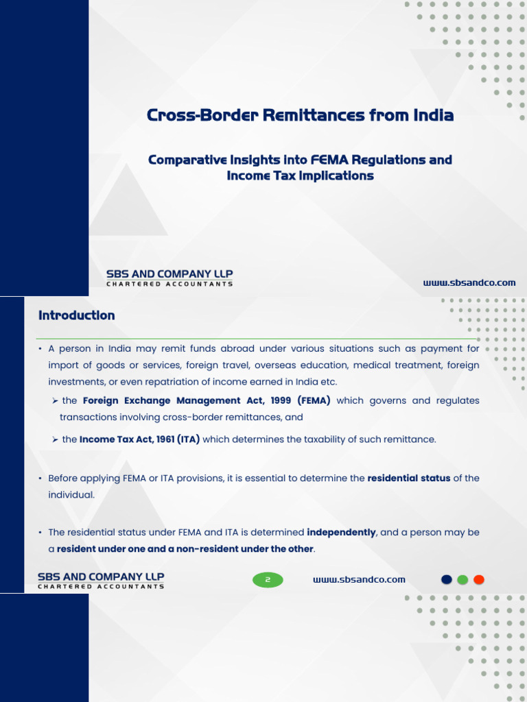 Cross-Border Remittances: FEMA & Tax Insights | PDF | Tax Treaty ...