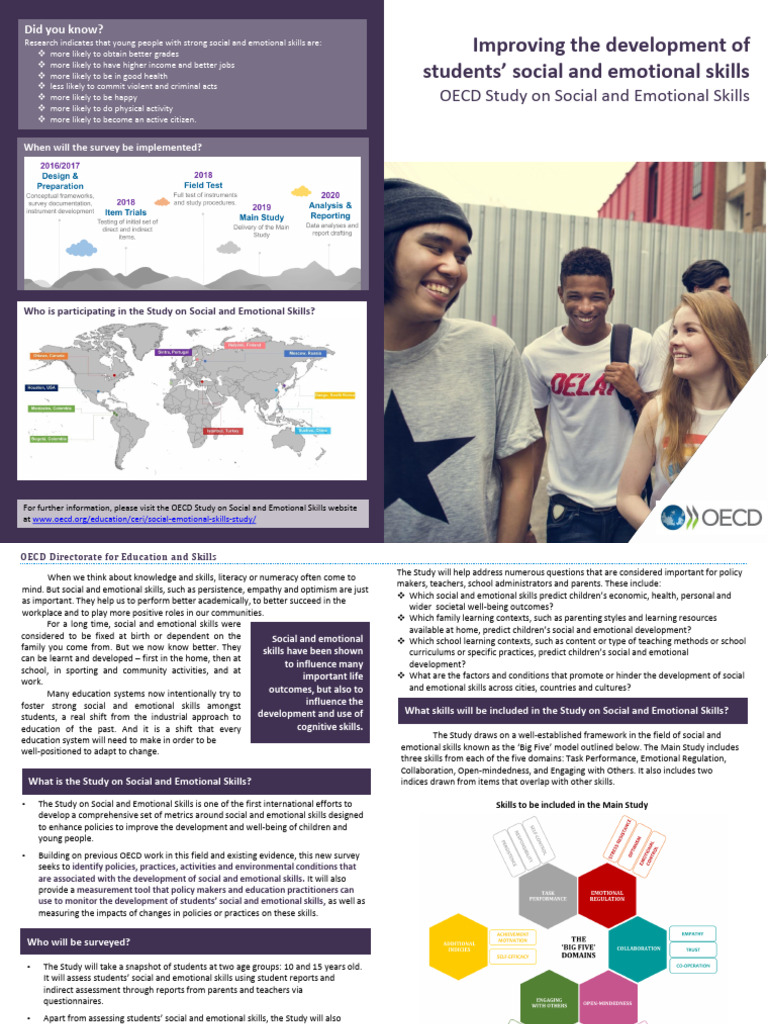 Improving The Development of Students Social and Emotional Skills | PDF | Well Being | Policy
