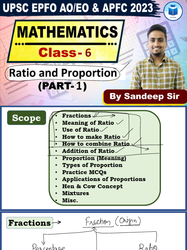 Ratio and Proportion | PDF