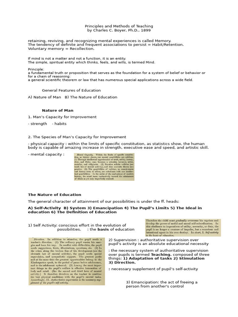 Teaching Principles and Methods Overview | PDF | Differentiated ...