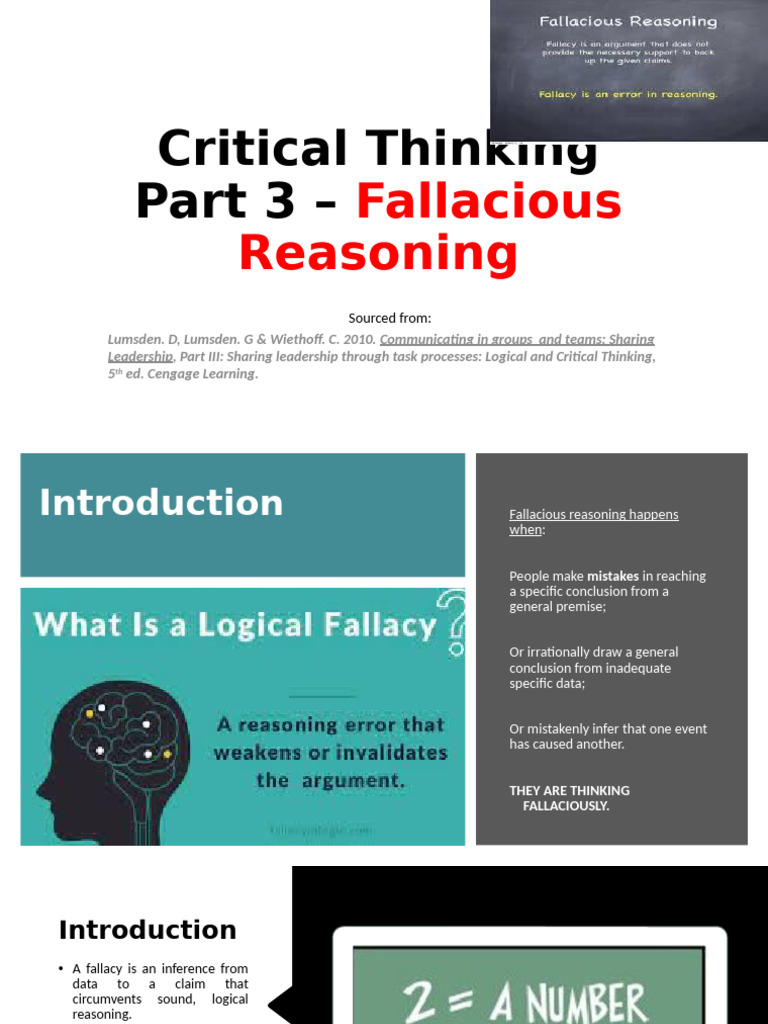 Understanding Common Logical Fallacies | PDF | Fallacy | Logic