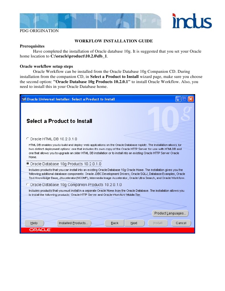 Workflow Installation Guide | PDF | Oracle Database | Workflow