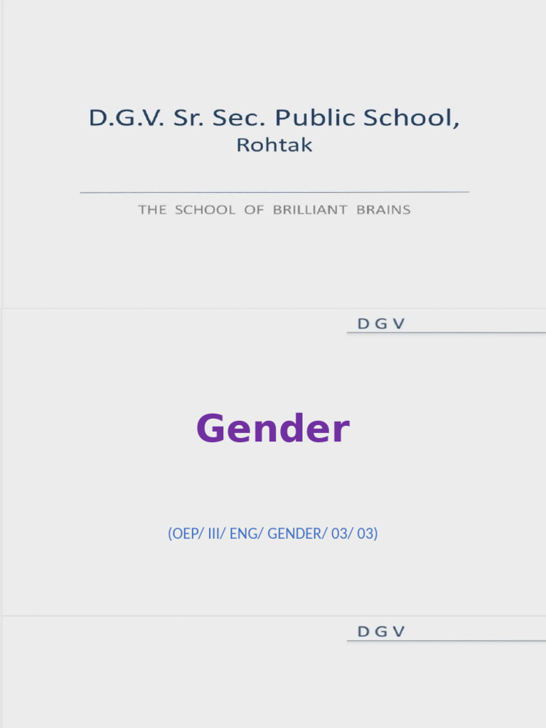 Gender Revision English Grammar | PDF
