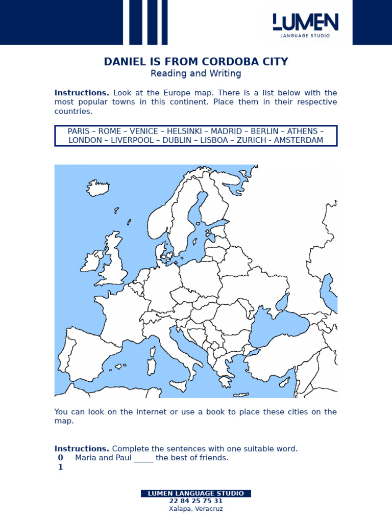 Geography and Language Exercises | PDF