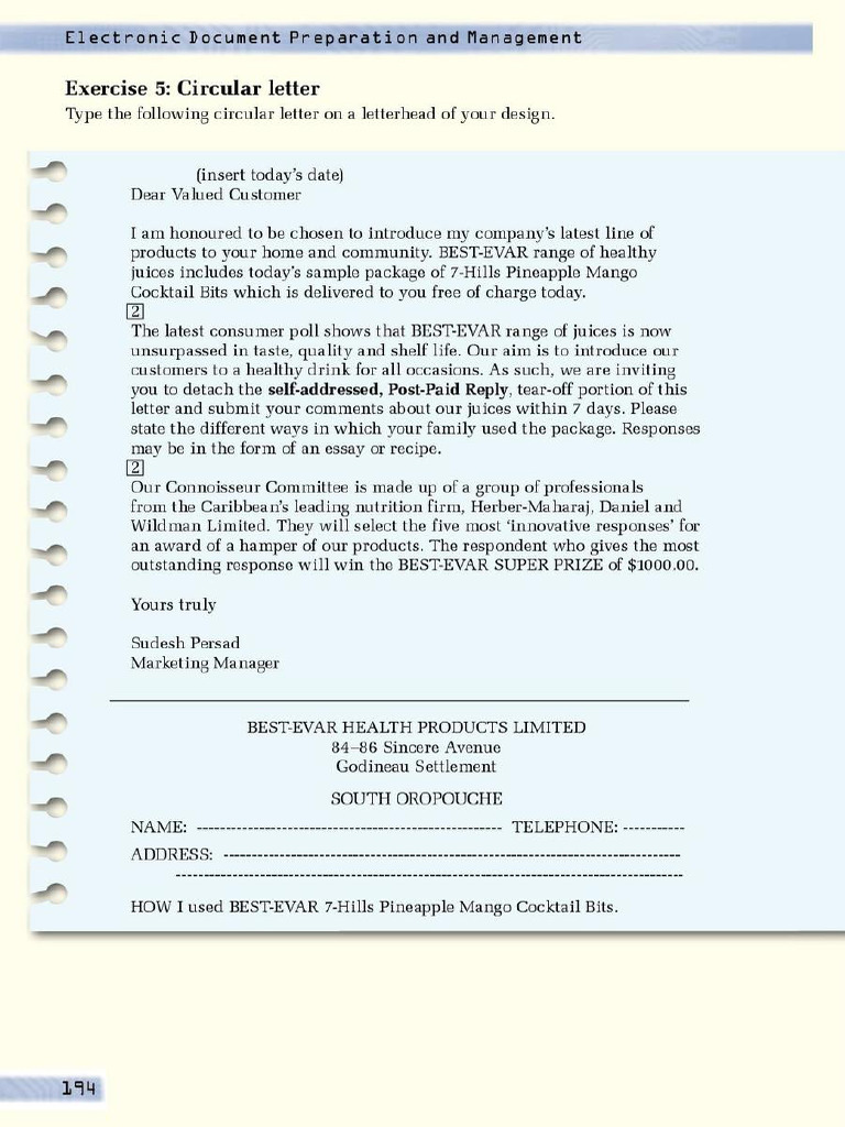 Circular Letter | PDF