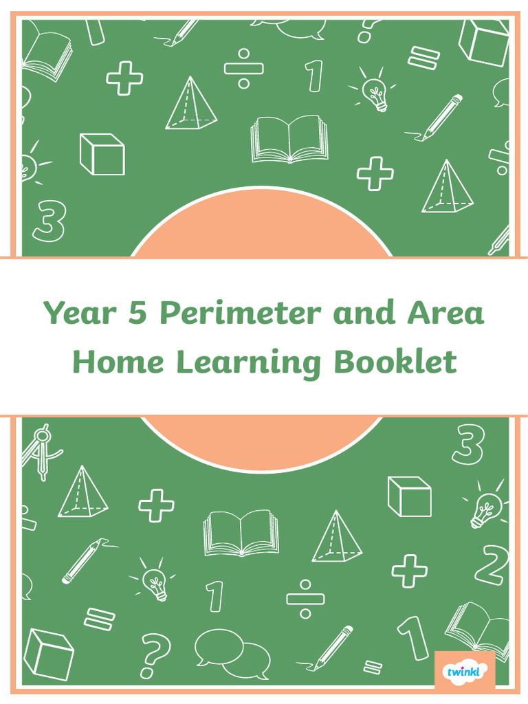 T M 31544 Planit Maths Year 5 Perimeter and Area Home Learning Booklet ...