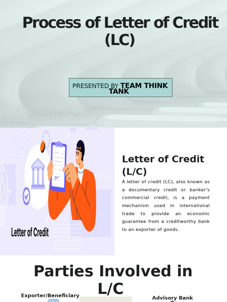 Parties Involved in Letter of Credit | PDF
