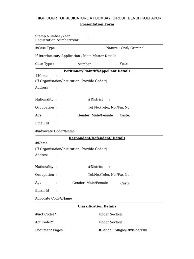 Presentation Form | PDF