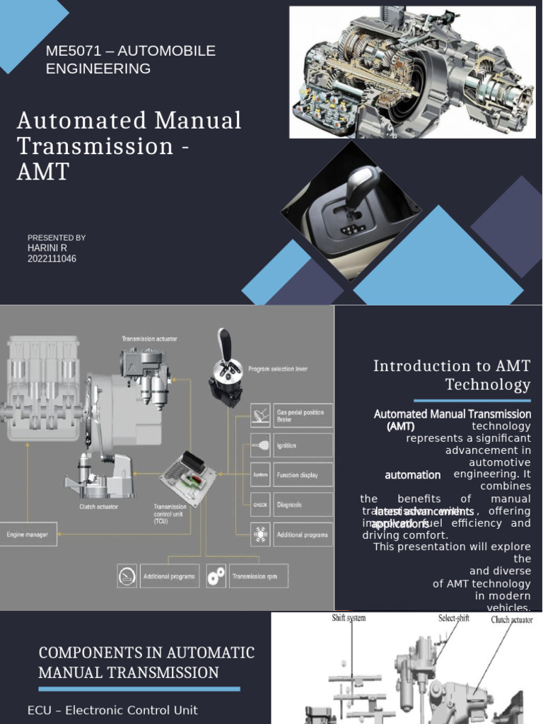 AMT - Automobile Engineering 2022111046 | PDF