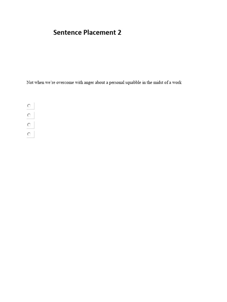 Sentence Placement 2 | PDF | Masculinity | Feminism