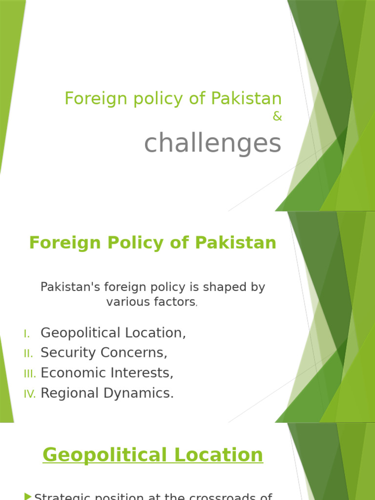 Foreign Policy of Pakistan #Foreign Policy | PDF | Pakistan | Afghanistan