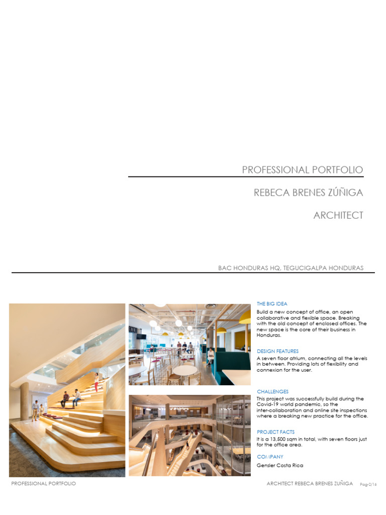Rebeca Brenes Zúñiga: Architectural Portfolio | PDF | Copyright ...