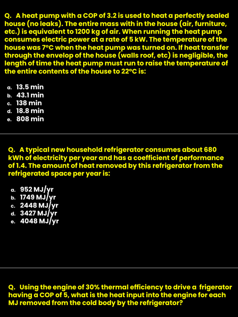 DPP 4&5 | PDF | Entropy | Heat Pump