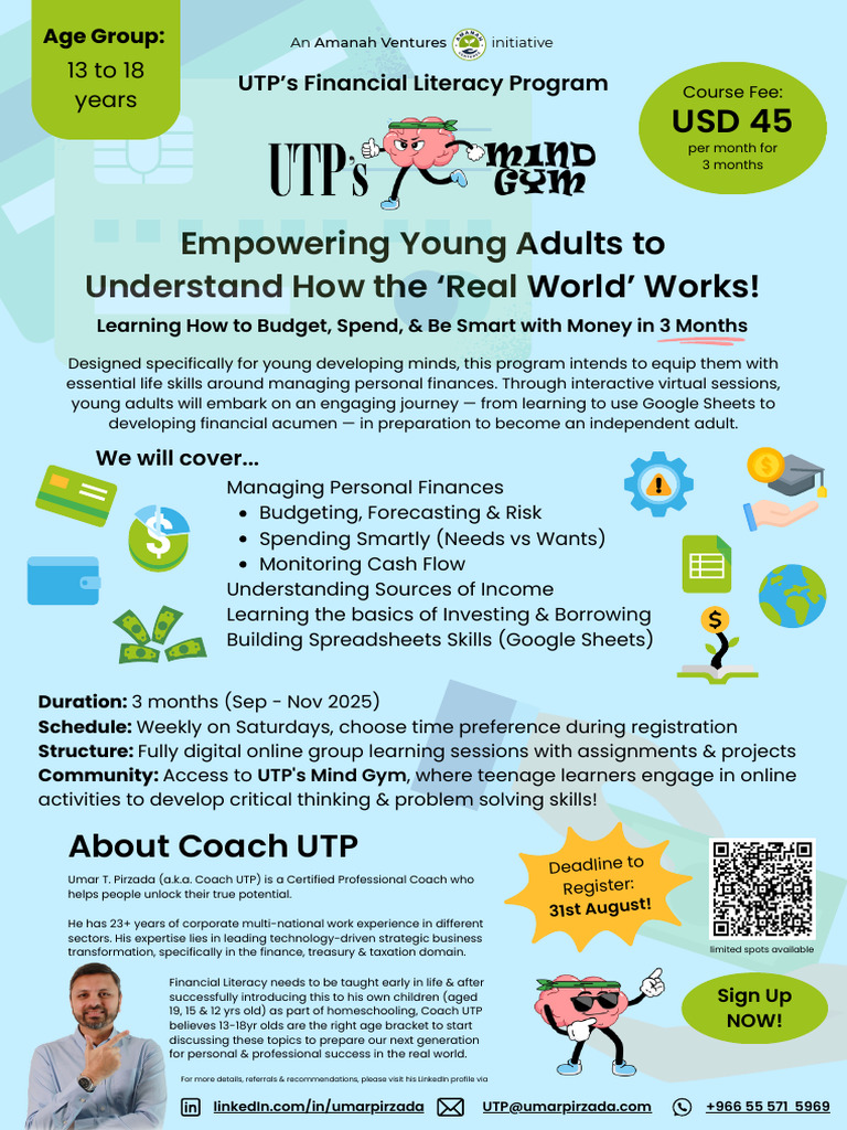 Financial Literacy for Teens: 3-Month Course | PDF | Financial Literacy ...