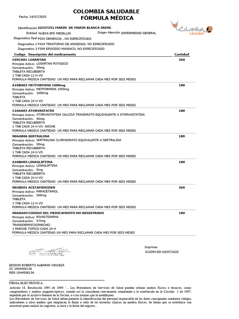 Blanca Ir Formula | PDF | Medicina | Cuidado de la salud