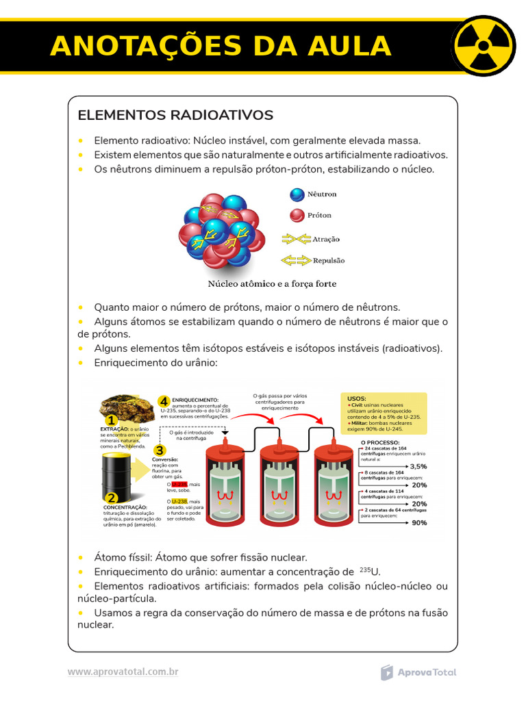 INT An Radioatividade Elementos Radioativos | PDF