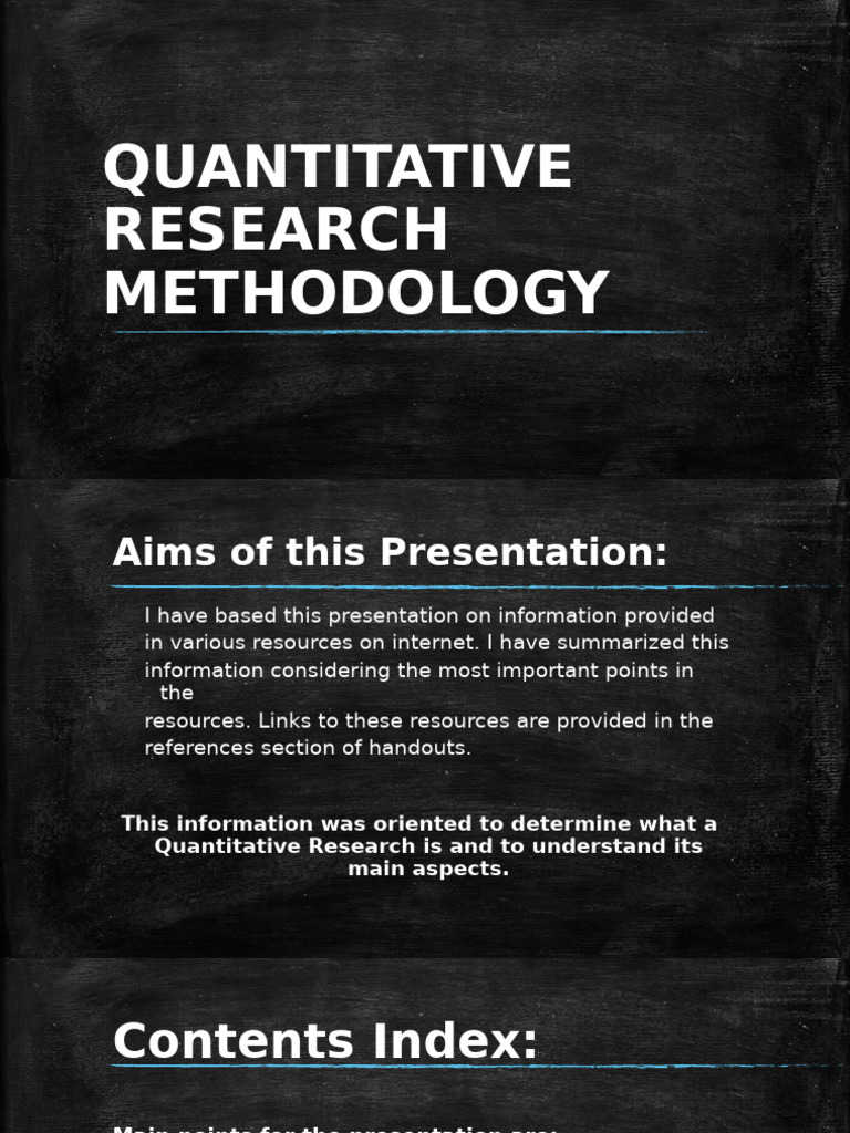 Quantitative Research Methodology | PDF | Quantitative Research | Statistics