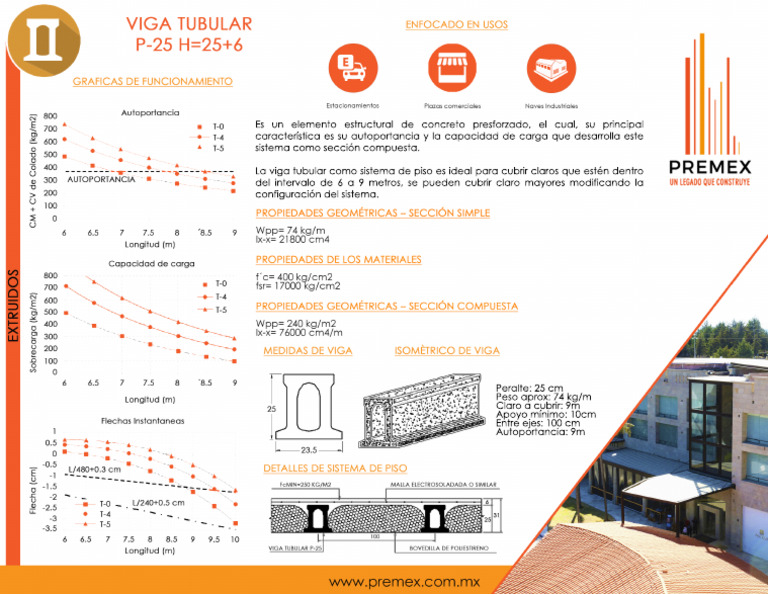 Ficha Tecnica Viga Tubular P-25 | PDF