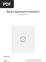 Bdi - II Manual | PDF | Major Depressive Disorder | Mental Disorder