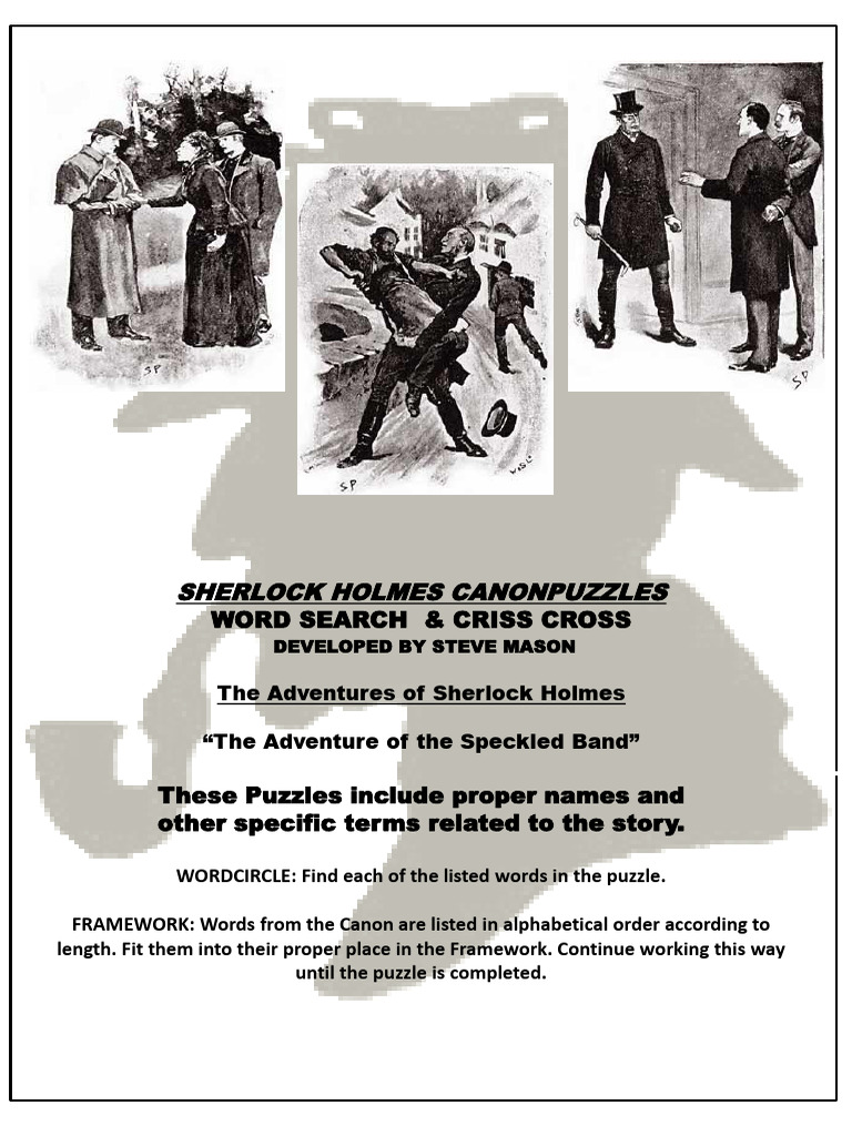 Sherlock Holmes Puzzles - The Adventures of Sherlock Holmes - The ...