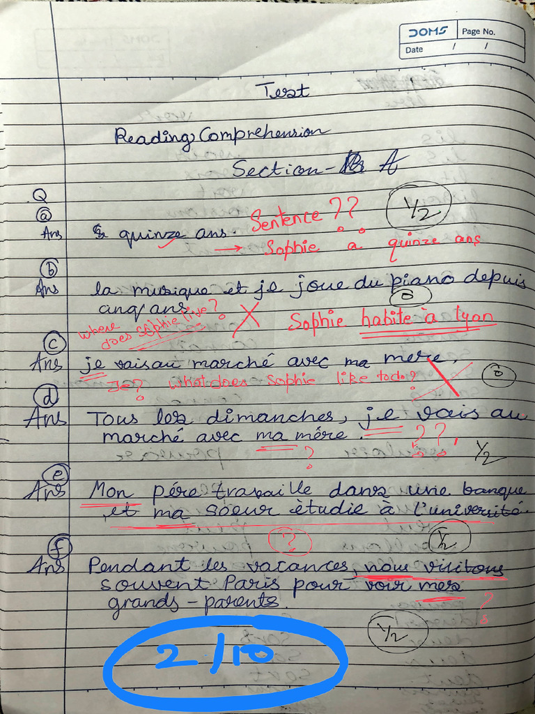 French Test | PDF