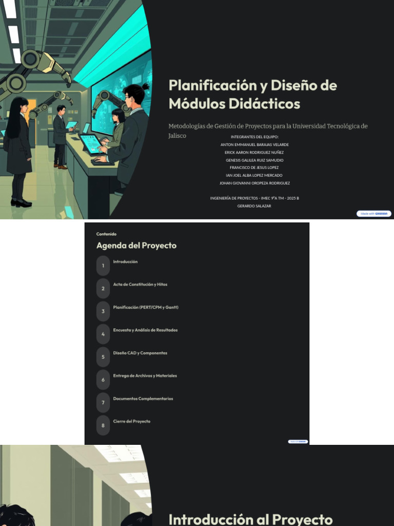 Proyecto Planificación y Diseño de Módulos Didácticos Usando ...