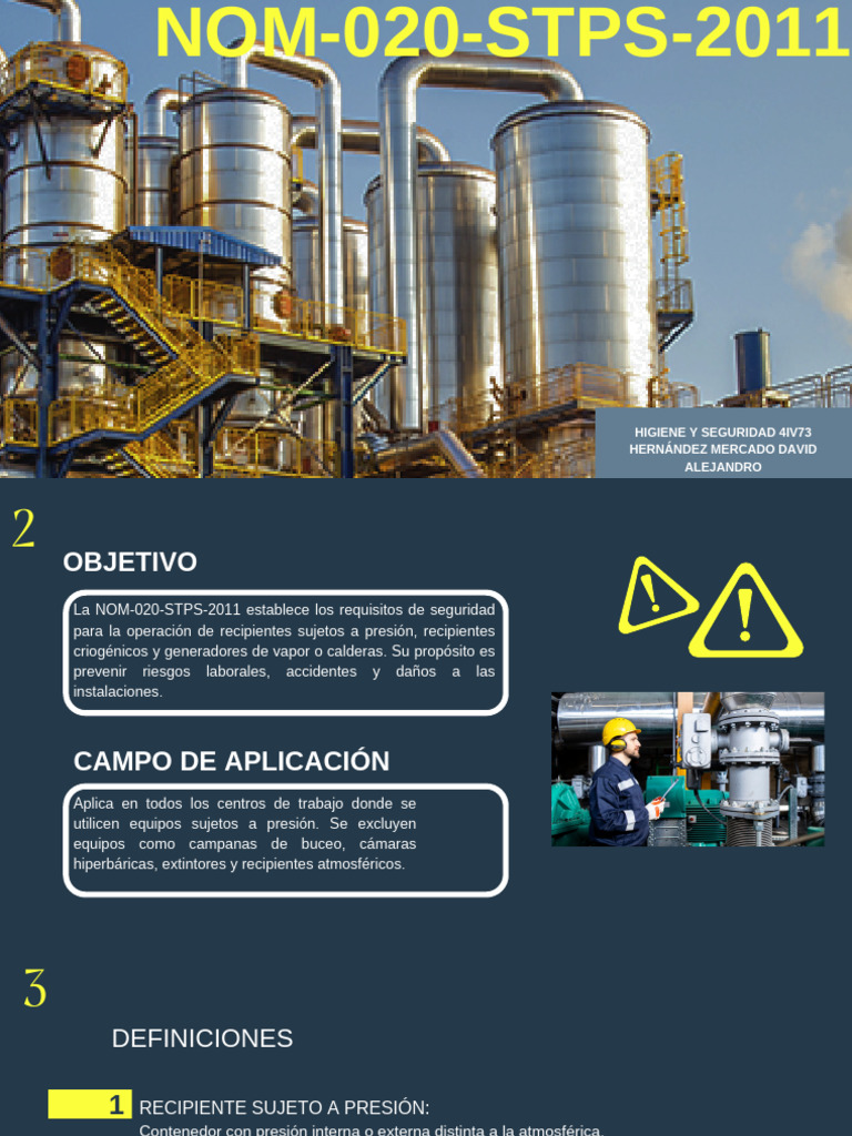 Nom - 020 - STPS - 2011 | PDF | Presión | Vapor