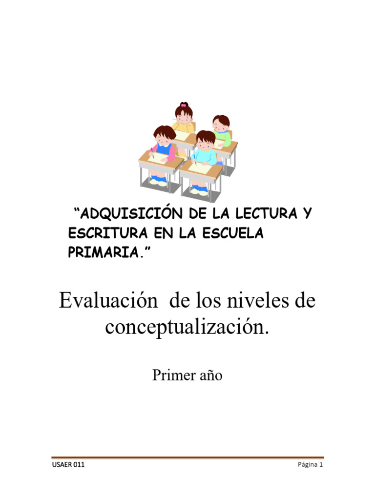 Evaluación de Lectoescritura Primer Grado | PDF | Evaluación | Palabra