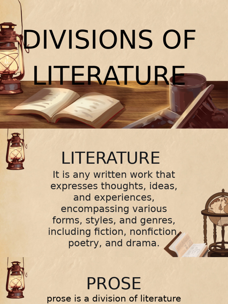 Divisions of Literature Explained | PDF | Narrative | Poetry