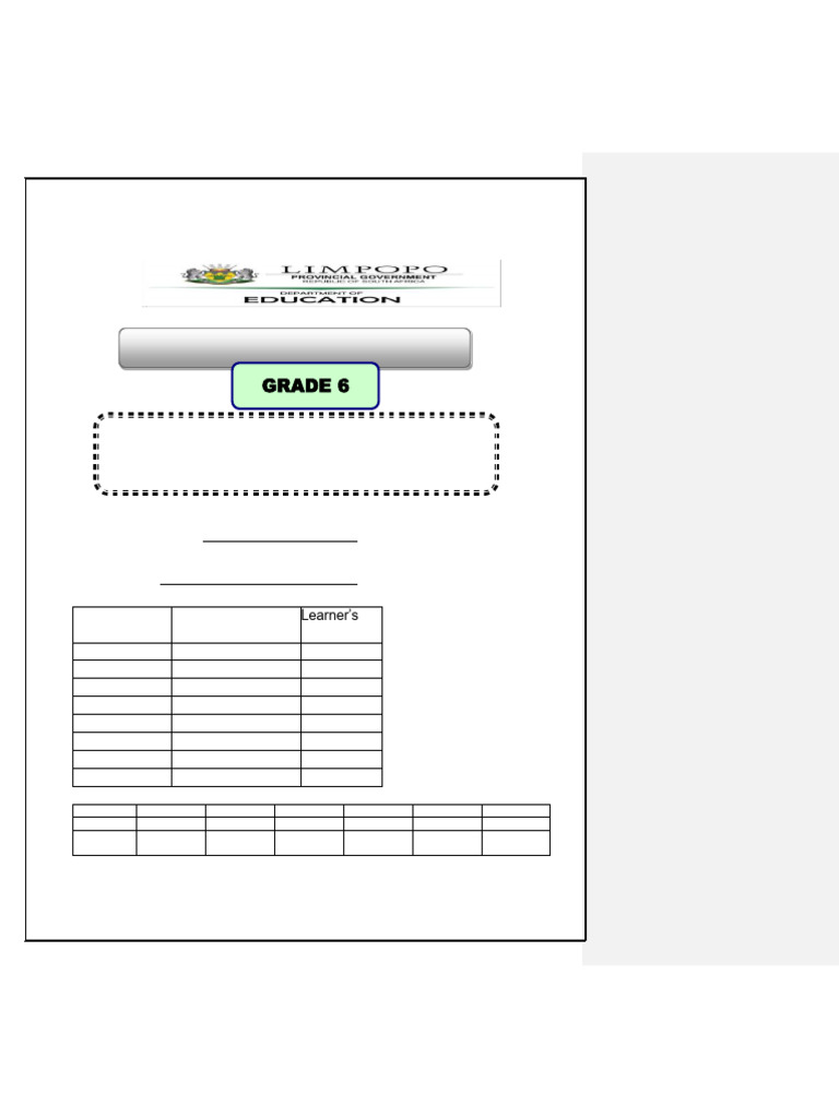 Grade 6 Maths Exam Paper 2025 | PDF | Mathematics | Arithmetic