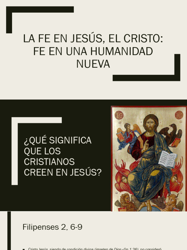 U5-3 La Fe en Jesús, El Cristo | PDF | Jesús | Pecado