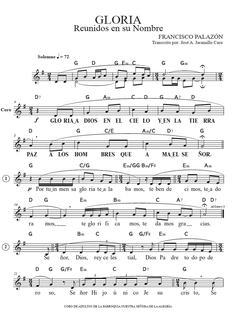 Gloria Palazon 2 DFD - Score | PDF