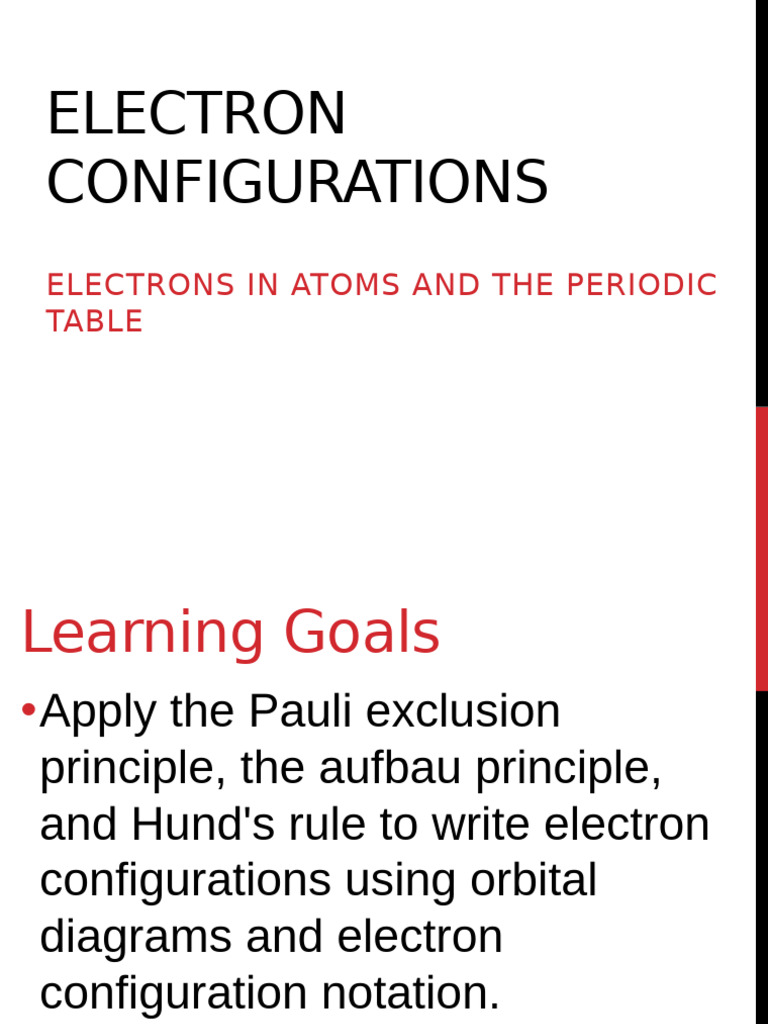 Electron Configurations - 124626 | PDF | Electron Configuration ...