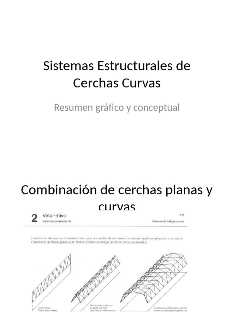 Cerchas Curvas en Sistemas Estructurales | PDF