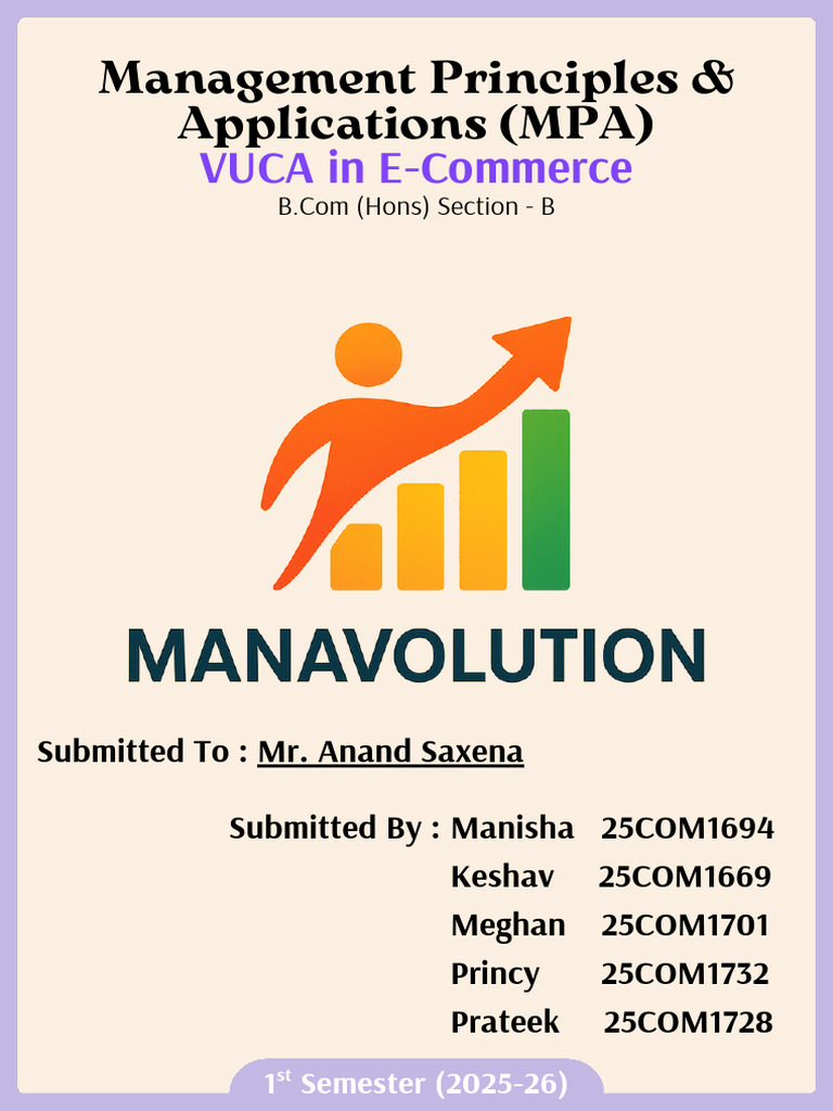 Manavolution VUCA Project | PDF