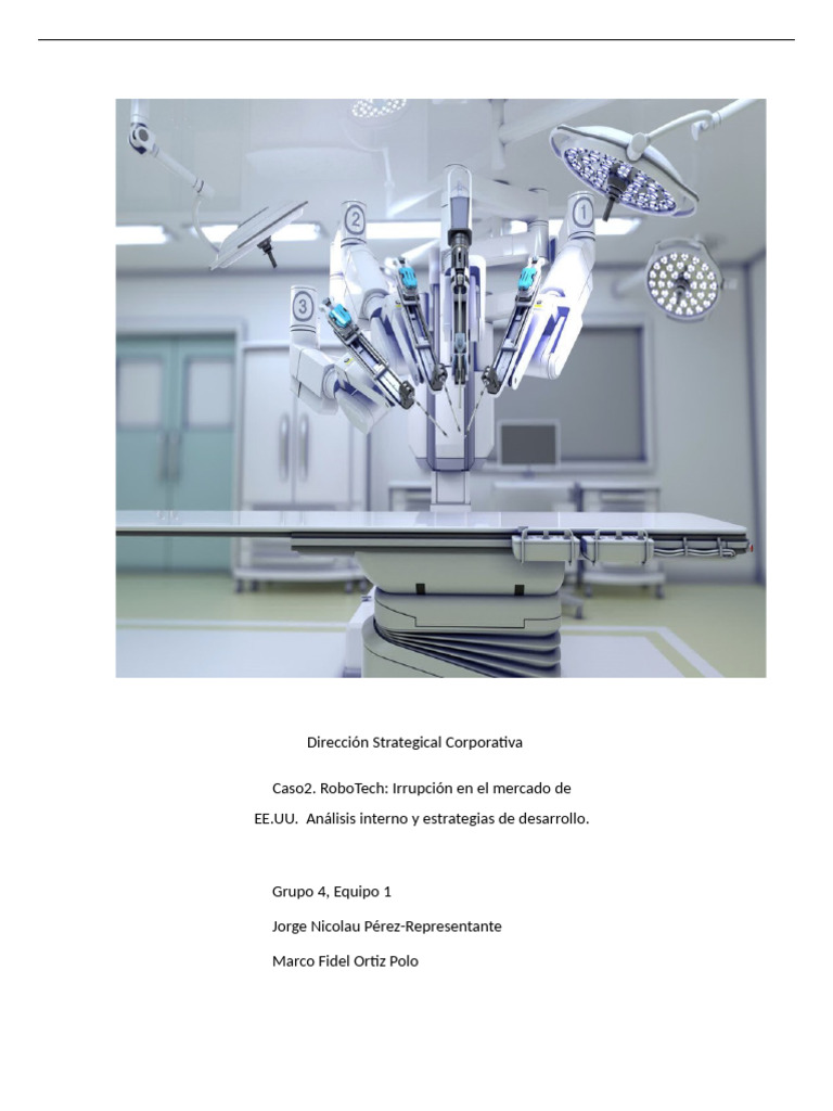 Soluci N Caso 2 RoboTech Final | PDF | Investigación y desarrollo | Robot