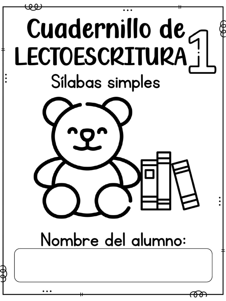 Cuadernillo de Lectoescritura 1 | PDF