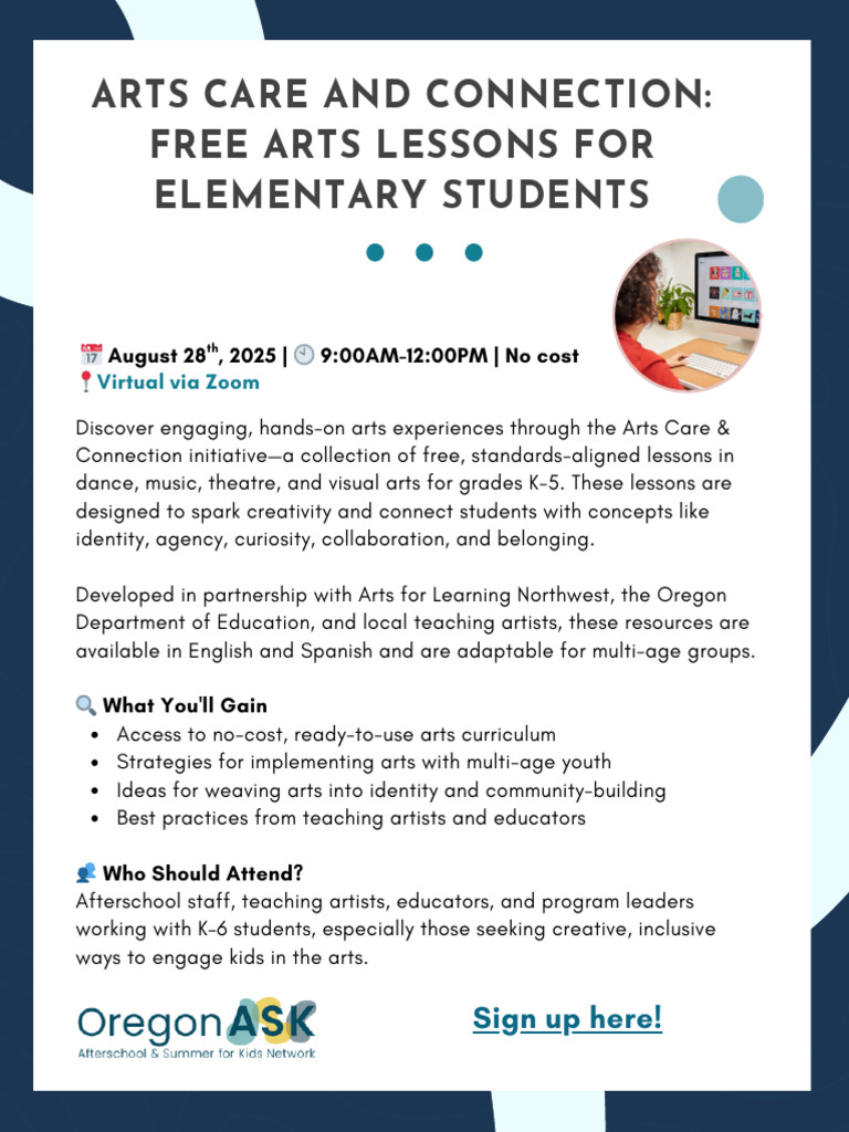 Free Arts Lessons for K-5 Students | PDF
