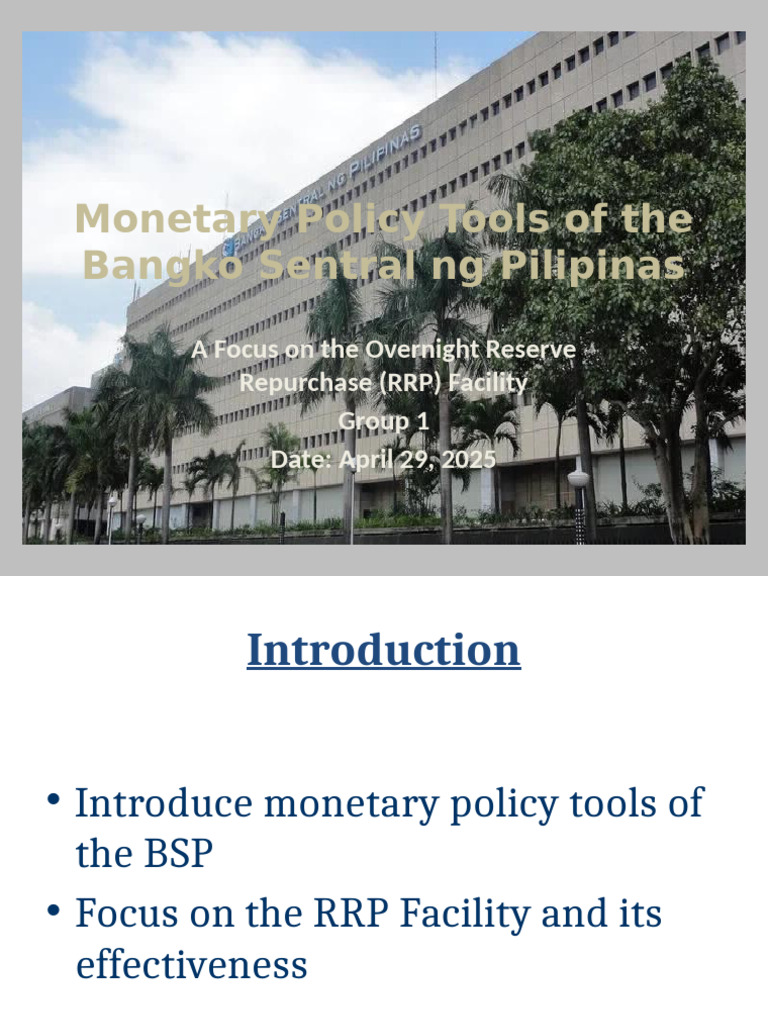 BSP Monetary Policy Presentation | PDF