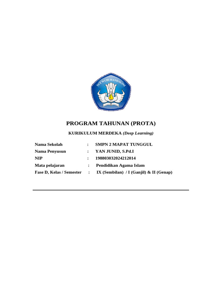 Prota PAI K-IX (Deep Learning) | PDF