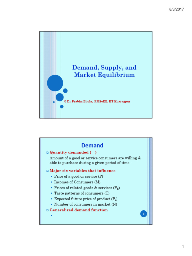 Demand and Supply Fundamentals Explained | PDF | Supply (Economics ...